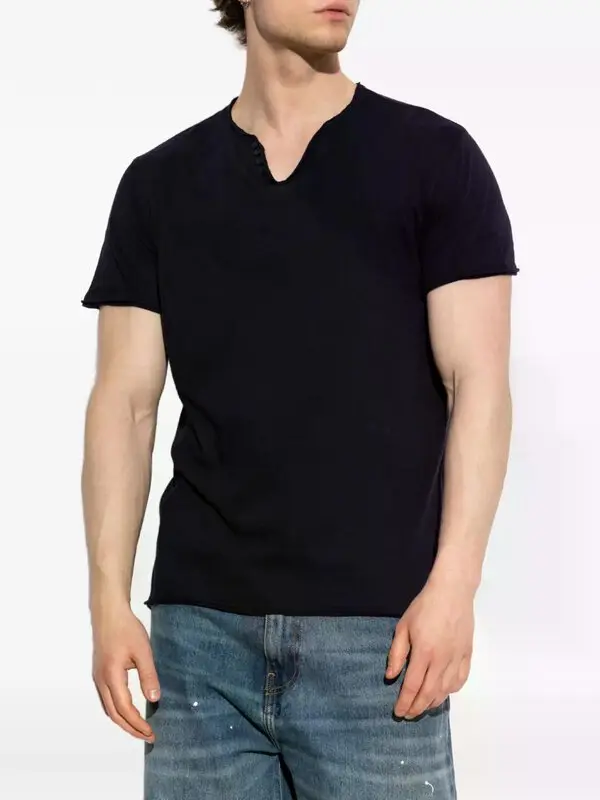 Zadig&Voltaire Monastir Button-detail T-shirt