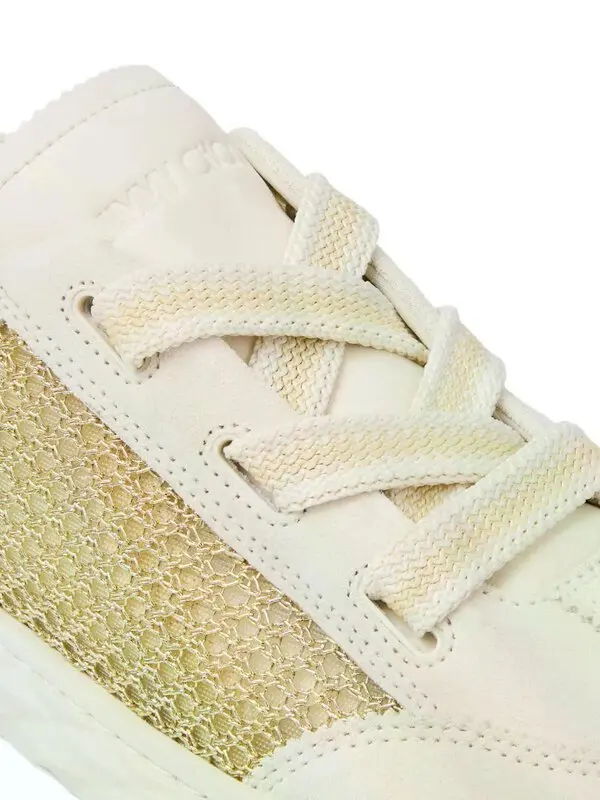 JIMMY CHOO Diamond Light Flex Mesh Sneakers - Neutrals