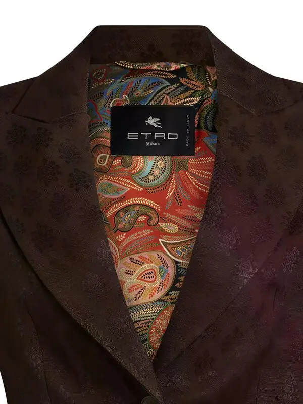 Etro Jacquard Single-breasted Blazer