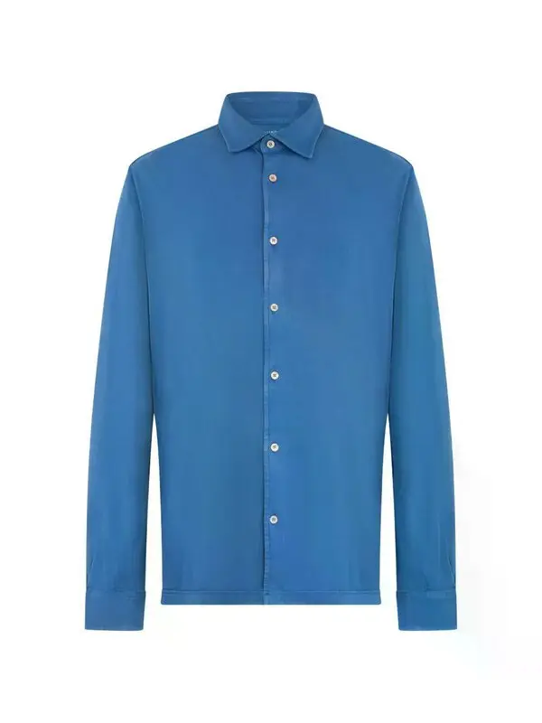 Fedeli Long-sleeve Shirt - Blue
