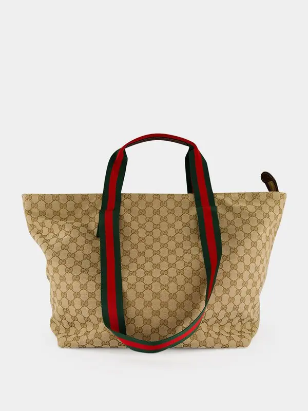 Gucci Gg Canvas Medium Tote Bag - Beige