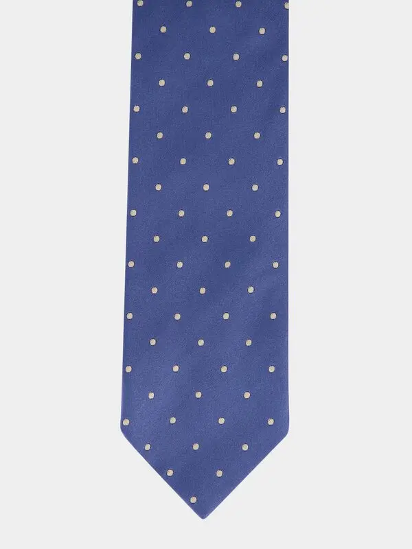 TOM FORD Polka Dot Silk Neck Tie - Blue