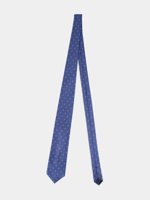 TOM FORD Polka Dot Silk Neck Tie - Blue