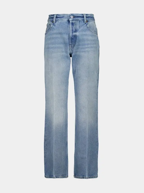 Miu Miu Sapphire Washed Denim Jeans