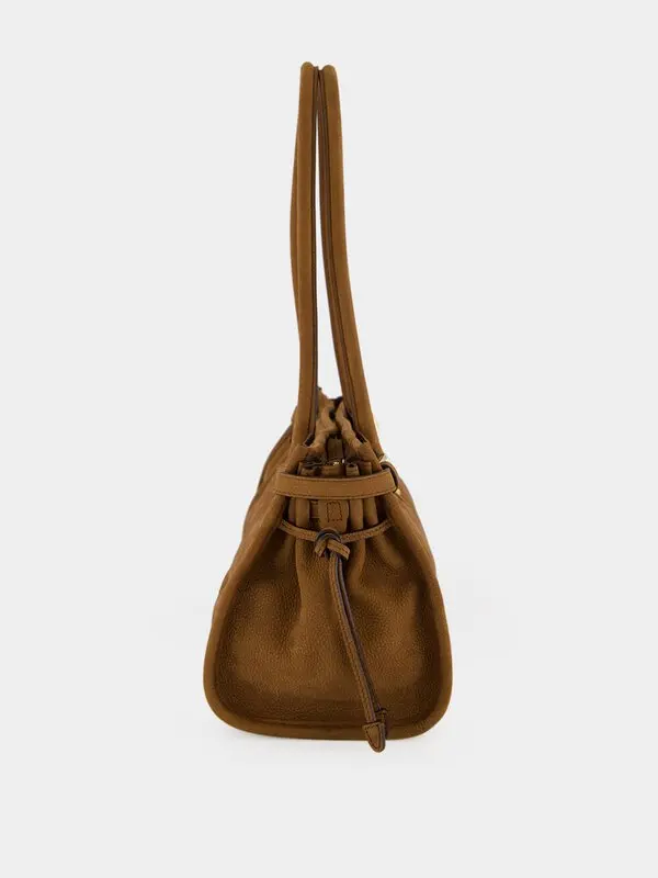 Prada Cocoa Bonnie Leather Handbag - Brown