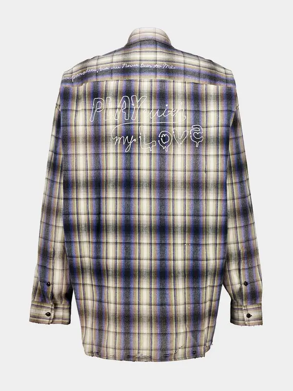 Mihara Yasuhiro Beige Vintage Check Shirt