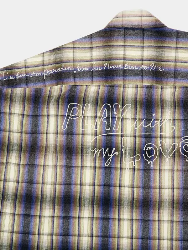 Mihara Yasuhiro Beige Vintage Check Shirt