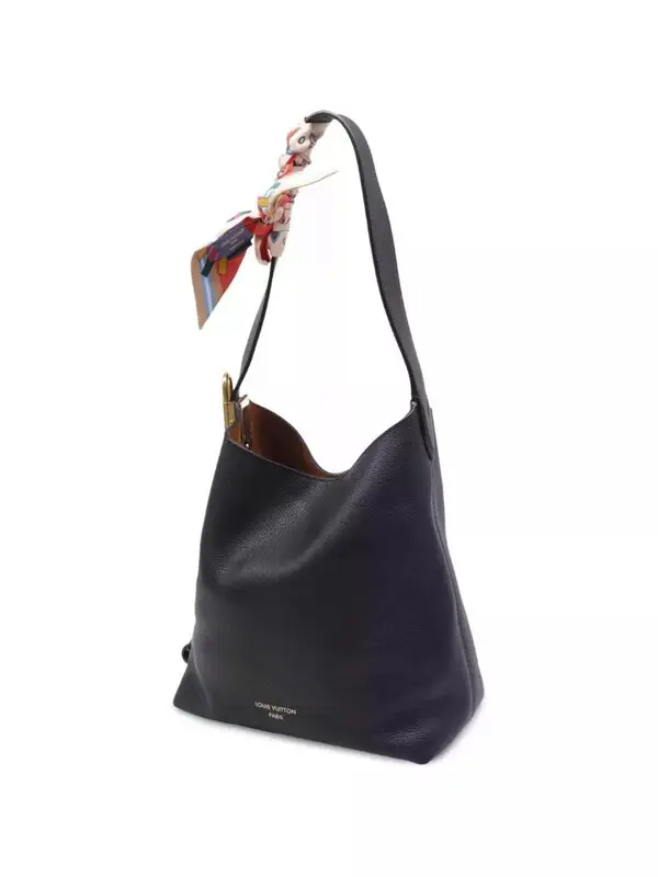 LOUIS VUITTON Grained Leather Shoulder Bag