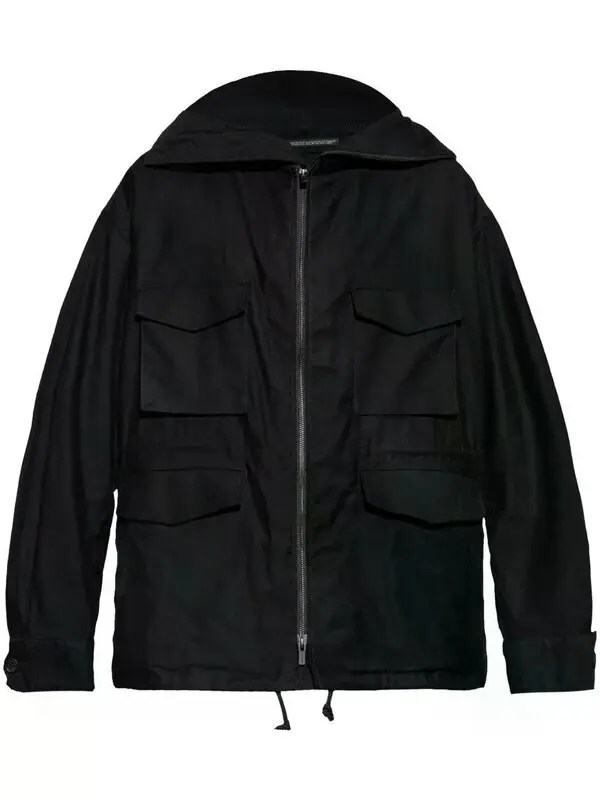 Yohji Yamamoto Zip-up Hooded Jacket