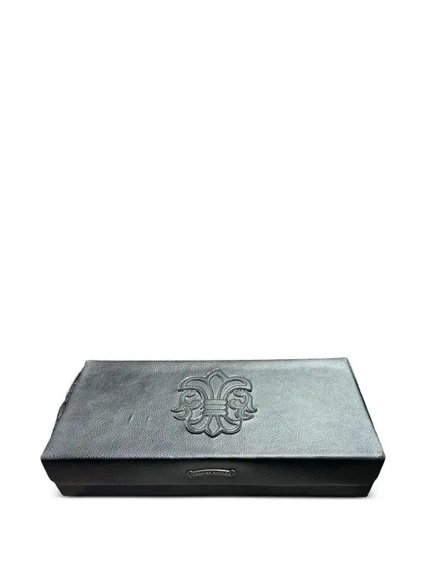 Chrome Hearts Leather Sunglasses Case - Black