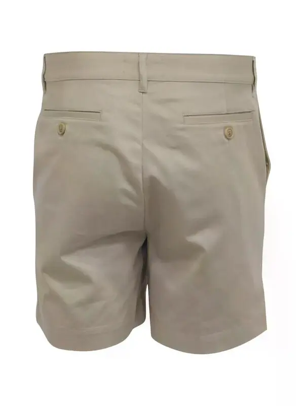 AMI Paris Beige Cotton Bermuda Shorts