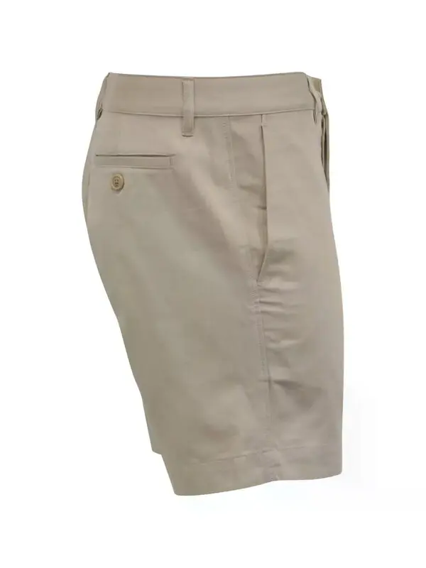 AMI Paris Beige Cotton Bermuda Shorts