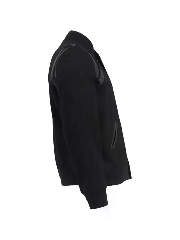 Saint Laurent Wool And Leather Bomber Jacket