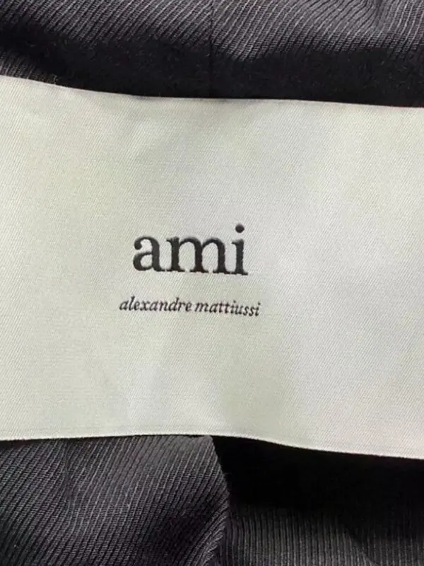 AMI Paris Single-breasted Wool Coat