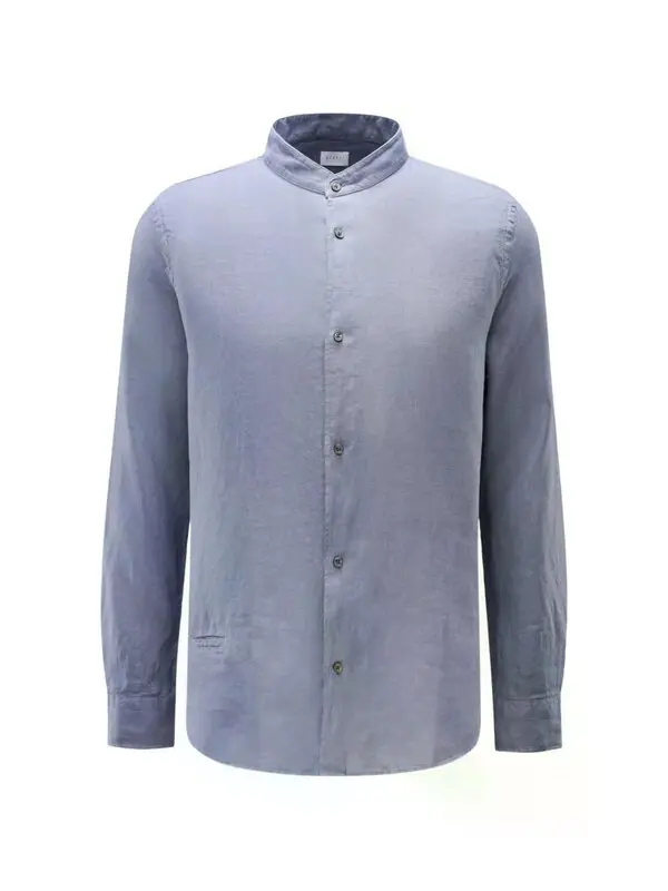 04651 / A TRIP IN A BAG Mandarin-collar Long-sleeve Shirt