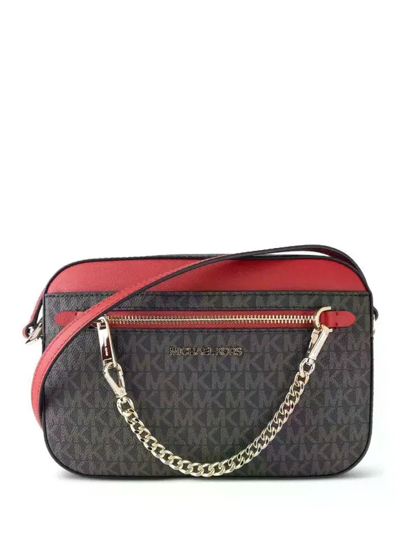 Michael Kors Large Jet Set Monogram Crossbody Bag