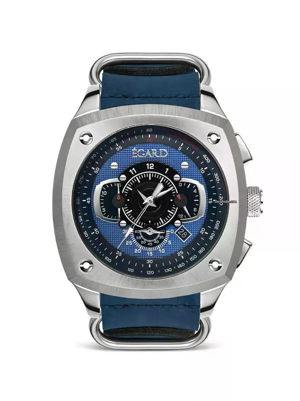 ÉGARD Viking 46mm Chronograph Watch - Blue