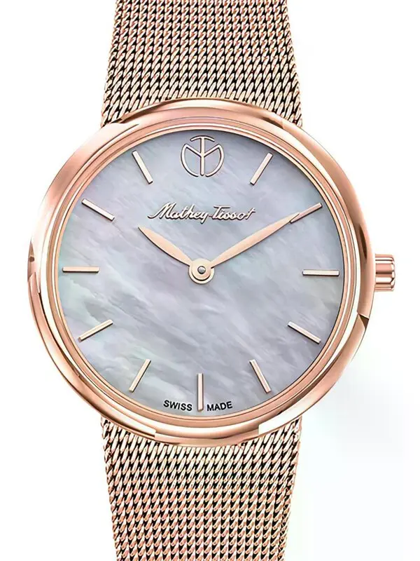 MATHEY TISSOT Milly 30mm Quartz Watch With Mesh Strap - White