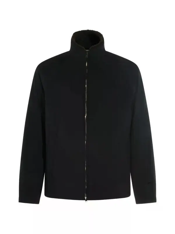 Herno Faux-fur Trim High-neck Jacket