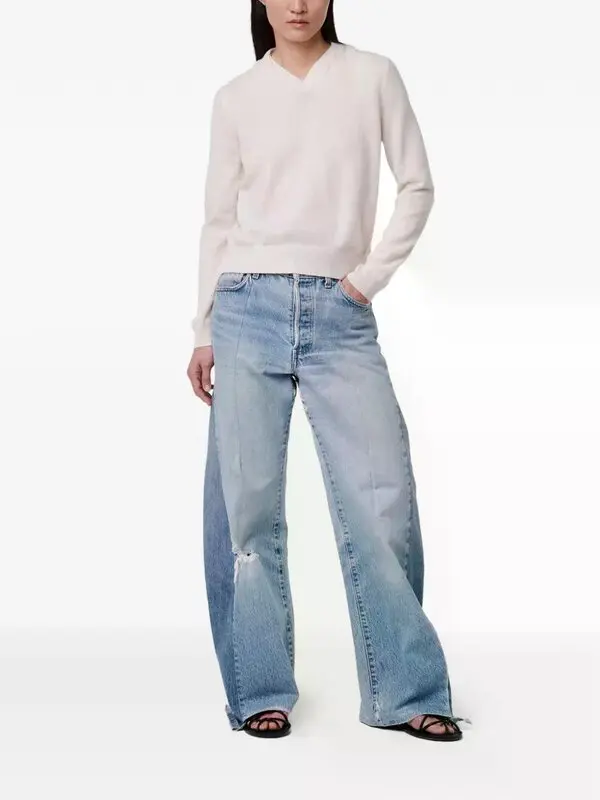 Another Tomorrow Cashmere Draped-neck Sweater
