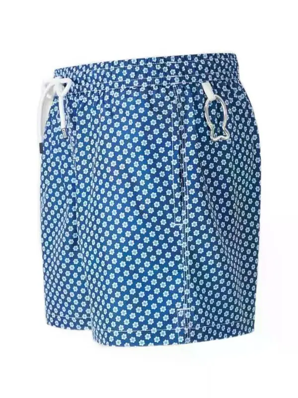 Fedeli Drawstring Swim Shorts - Blue