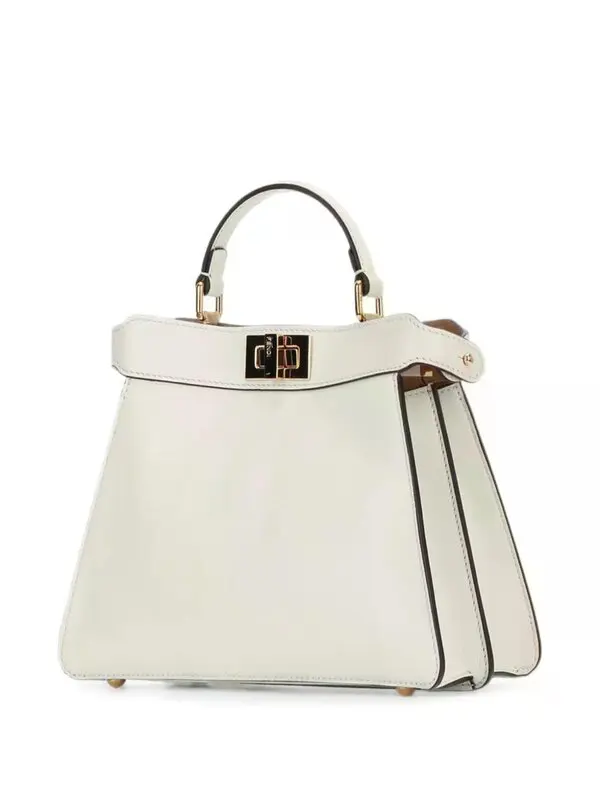 Fendi Peekaboo Iseeu Leather Tote Bag - White