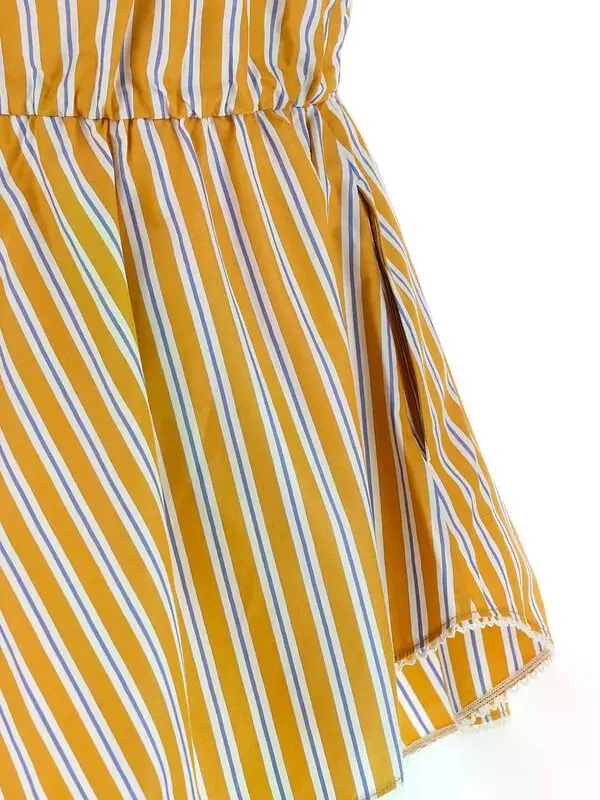 Andamane Celeste Striped Playsuit