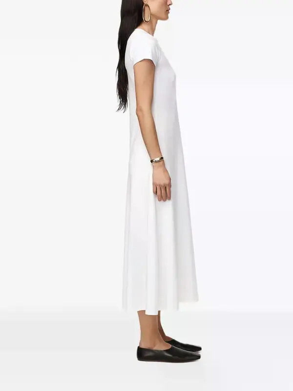 Another Tomorrow A-line Fitted Midi Dress