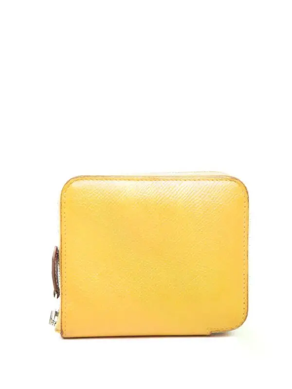Hermès 2018 Epsom Silk In Compact Wallet Small Wallets - Yellow
