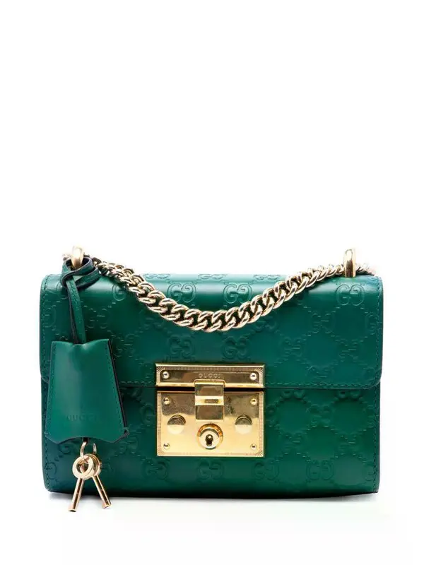 Gucci Small Padlock Crossbody Bag - Green