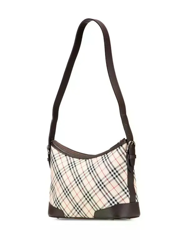 Burberry Nova Check Canvas Shoulder Bag
