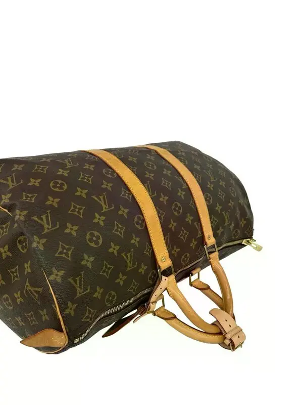 LOUIS VUITTON Monogram Keepall 45 Travel Bag - Brown