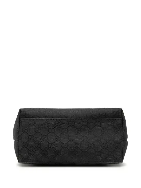 Gucci Gg Canvas Shoulder Bag - Black
