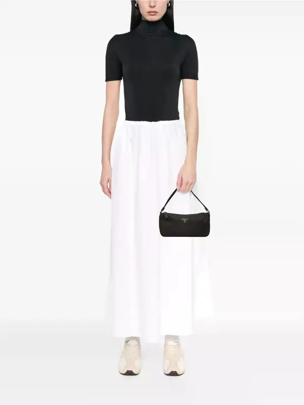 Prada Tessuto Pochette Shoulder Bag - Black