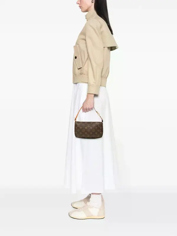 LOUIS VUITTON Monogram Pochette Accessoires Shoulder Bag - Brown
