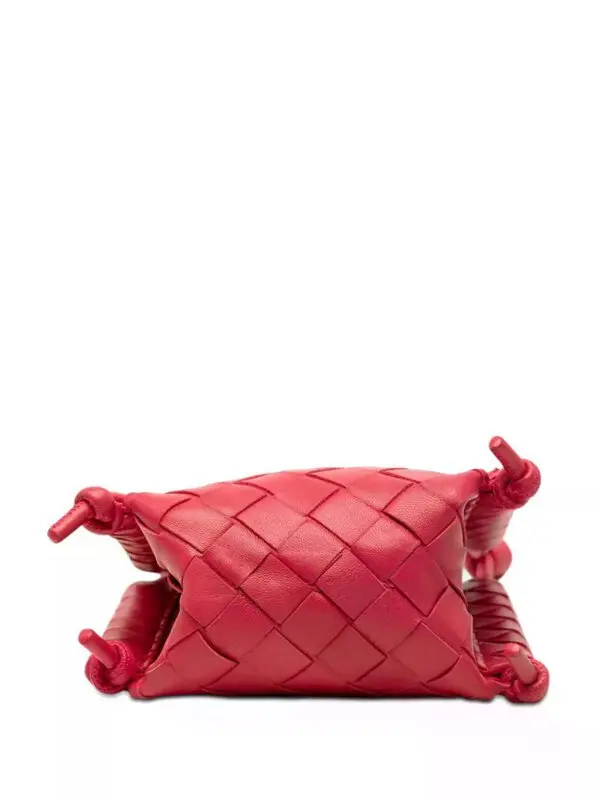 Bottega Veneta Mini Nappa Intrecciato The Knot Crossbody Bag - Pink