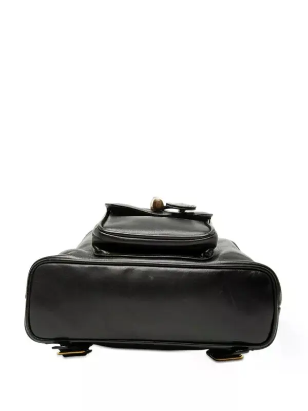 Gucci Calfskin Bamboo Drawstring Backpack