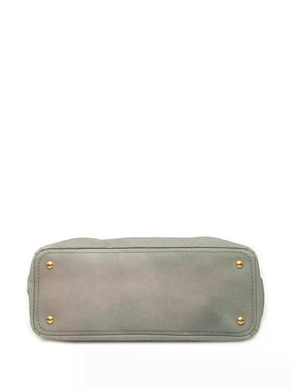 Prada Canapa Logo Satchel - Grey