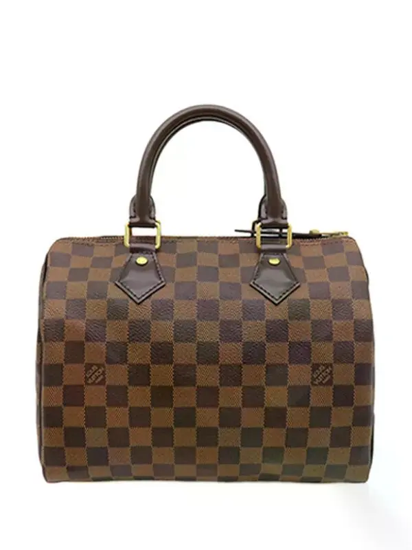 LOUIS VUITTON Damier Ebene Speedy 25 Boston Bag - Brown