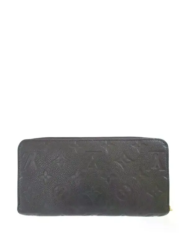 LOUIS VUITTON 2021-2026 Monogram Empreinte Zippy Wallet Long Wallets - Black
