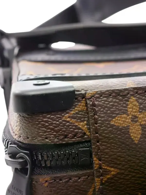 LOUIS VUITTON Monogram Macassar Handle Soft Trunk Satchel - Brown