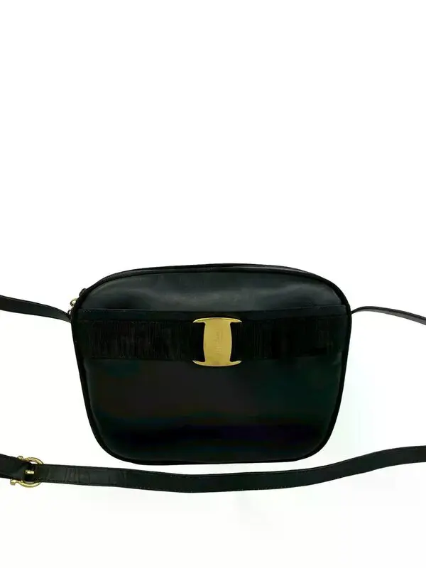 FERRAGAMO Vara Bow Crossbody Bag - Black