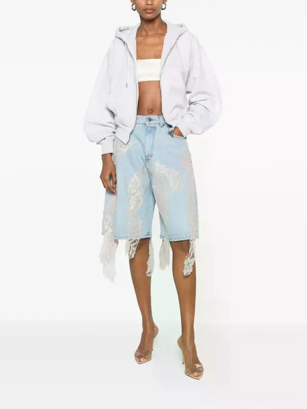 Giuseppe Di Morabito Light Lace Appliqué Shorts
