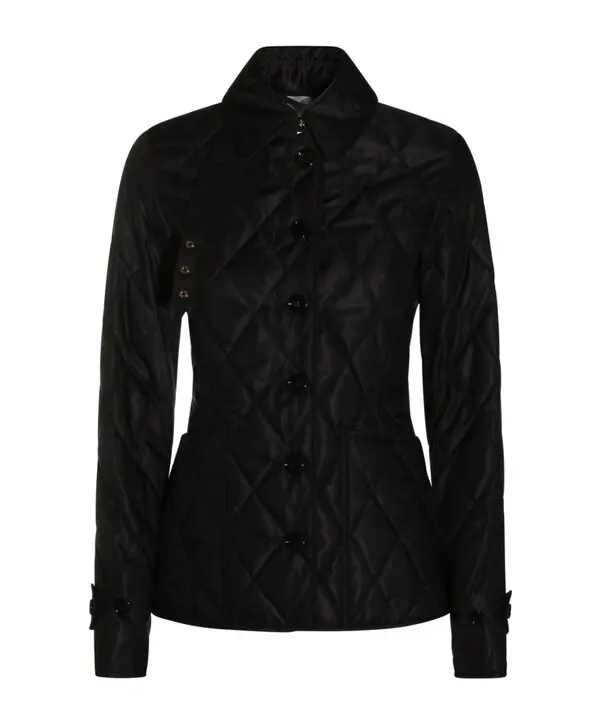 Burberry Long Sleeved Quilted Buttoned Jacket