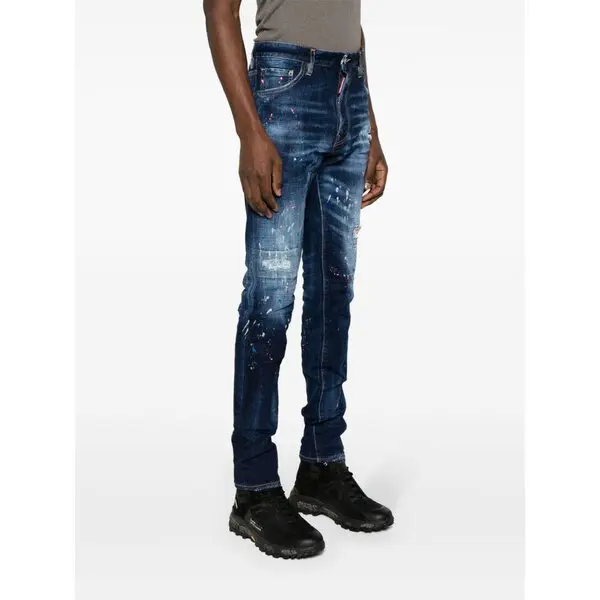 Dsquared2 Cool Guy Distressed Skinny Jeans - Blue