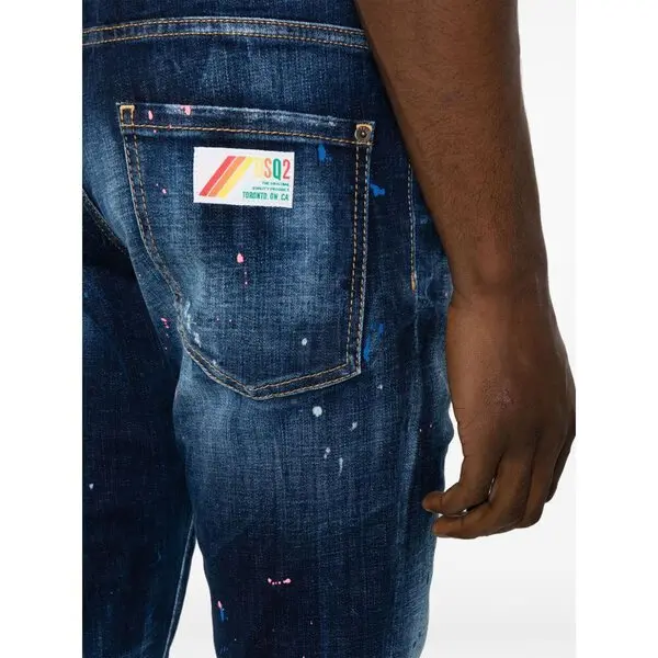 Dsquared2 Cool Guy Distressed Skinny Jeans - Blue
