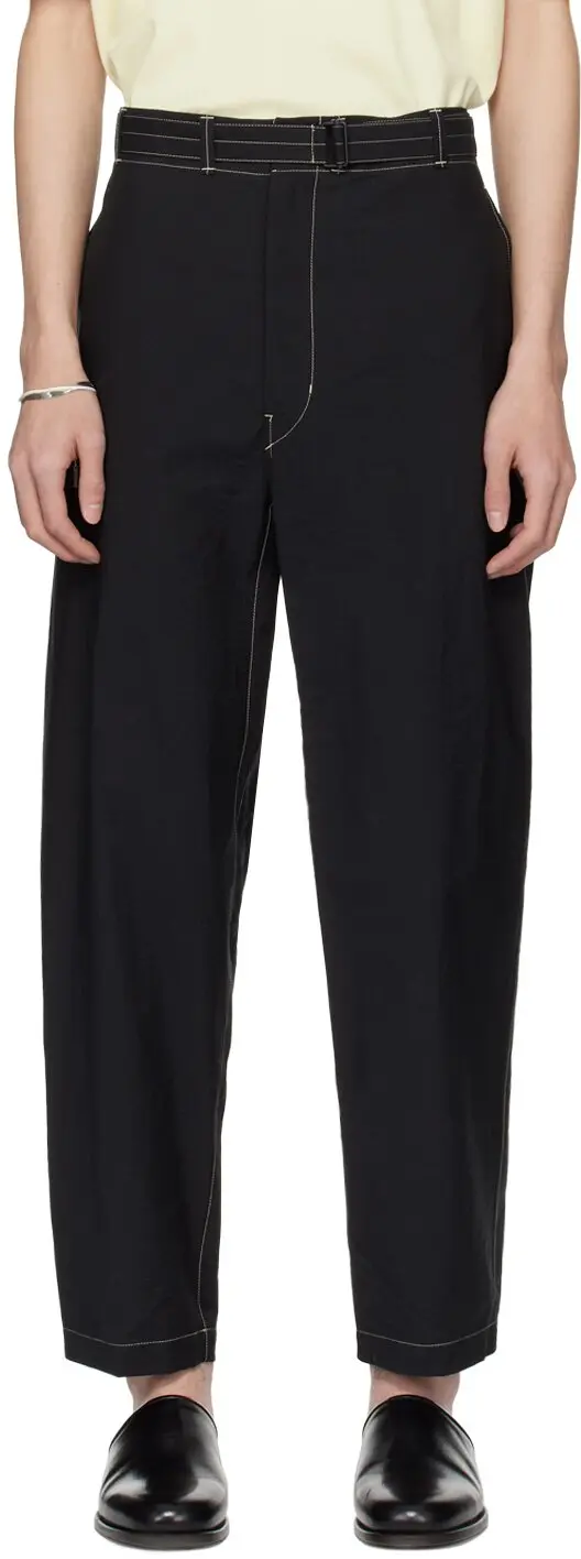 LEMAIRE Belted Cargo Pants With Button Detail