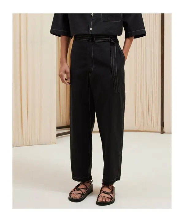 LEMAIRE Belted Cargo Pants With Button Detail