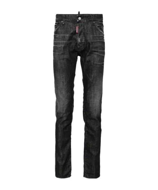 Dsquared2 Logo Patch Straight-leg Jeans