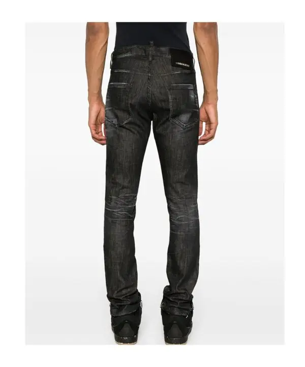 Dsquared2 Logo Patch Straight-leg Jeans